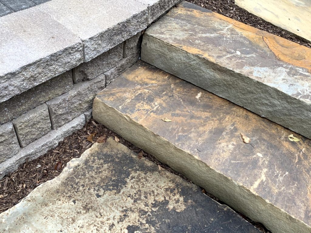 Hardscaping - Cut Stone Steps 4 - Lawn Masters