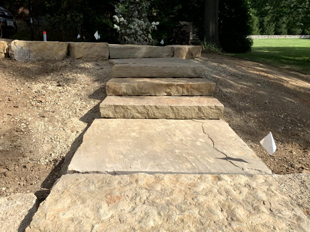 Hardscaping - Flagstone Steps 1 - Lawn Masters